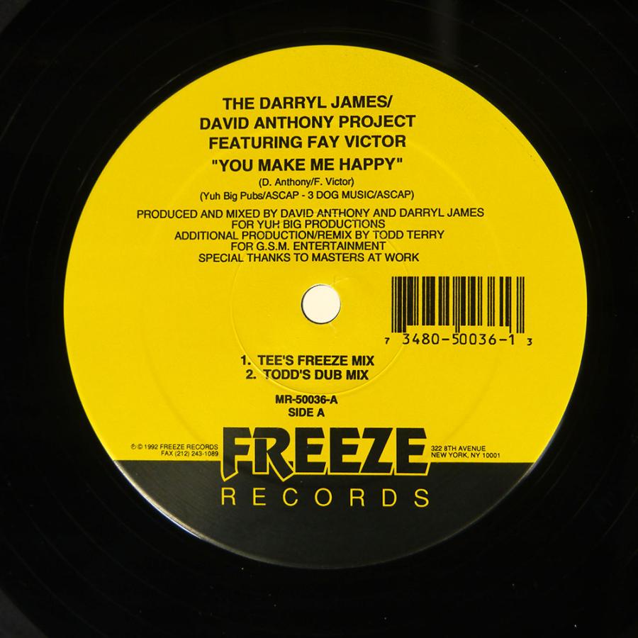 DARRYL JAMES & DAVID ANTHONY/YOU MAKE ME HAPPY/FREEZE MR50036 12 : Face ...