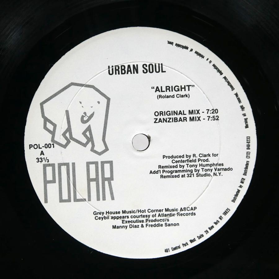 URBAN SOUL/ALRIGHT/POLAR RECORDS POL001 12 : Face Records - 通販 - Yahoo ...