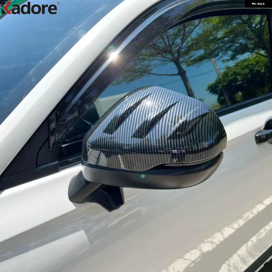 【並行輸入品】バックミラー カバー トリム ホンダ HR-V E:HEV E:NY1 RV5 ヴェゼル 2022 2023 2024 カーボン ...