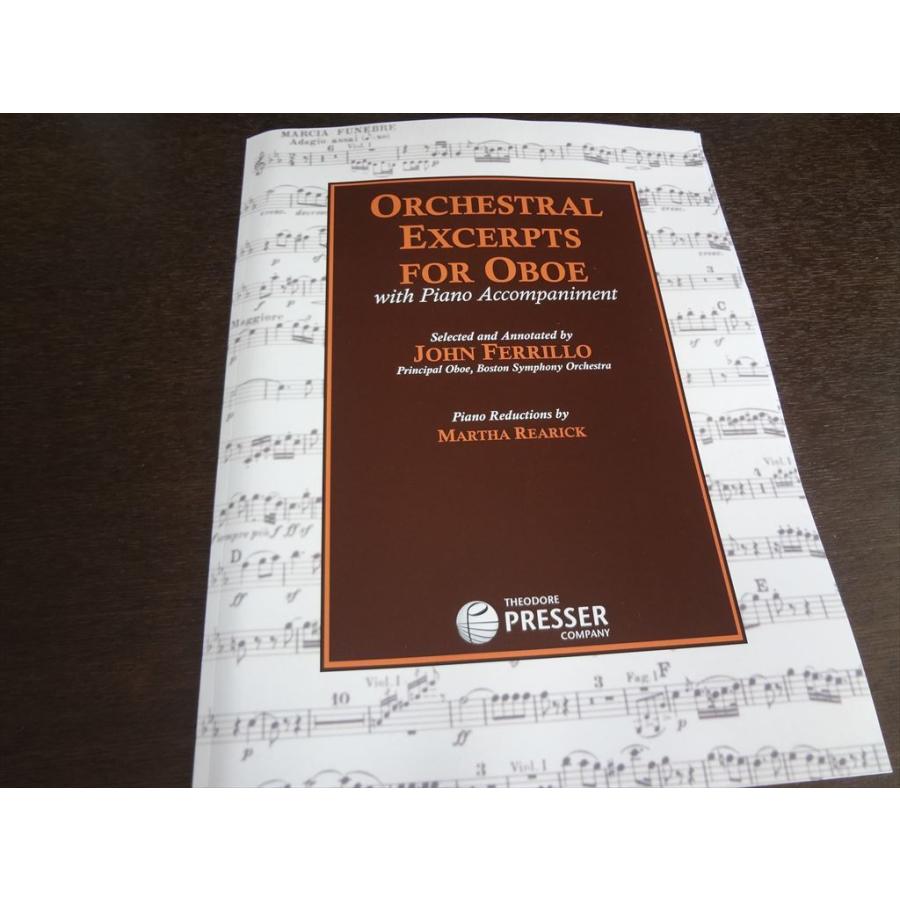 輸入楽譜 オーボエ Orchestral Excerpts for Oboe with Piano Accompaniment ピアノ伴奏付 ...