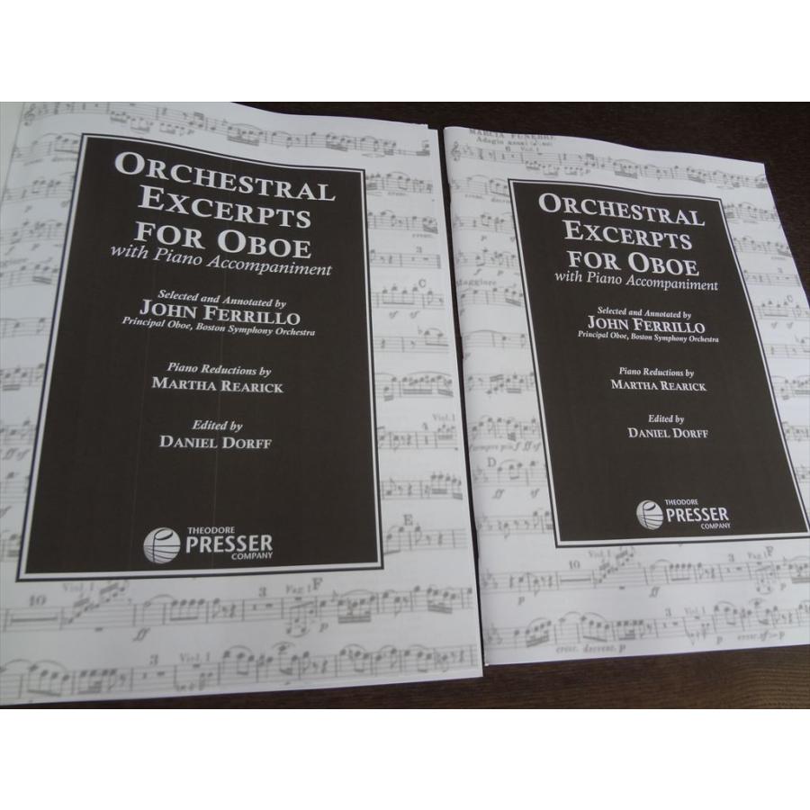 輸入楽譜 オーボエ Orchestral Excerpts for Oboe with Piano Accompaniment ピアノ伴奏付 ...