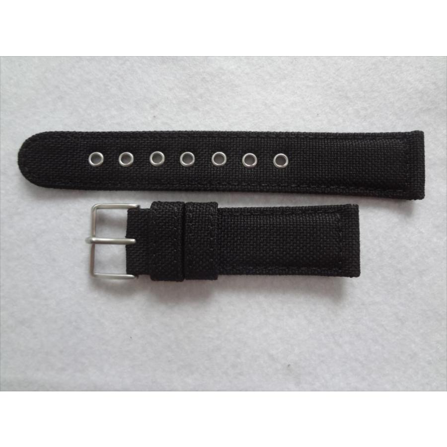 Citizen純正4-S062519, AT0870-02E 用ナイロンバンド 22mm 腕時計ベルト 黒 黒色 ブラック : パーツワイド ...