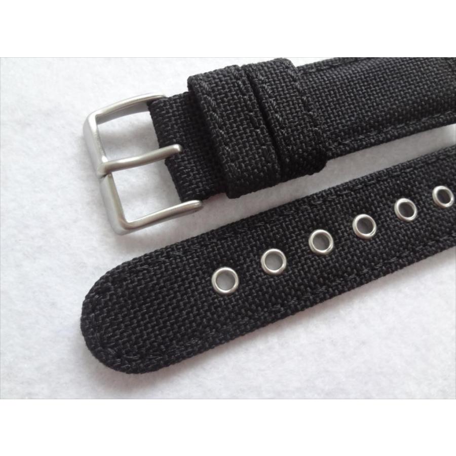 Citizen純正4-S062519, AT0870-02E 用ナイロンバンド 22mm 腕時計ベルト 黒 黒色 ブラック : パーツワイド ...
