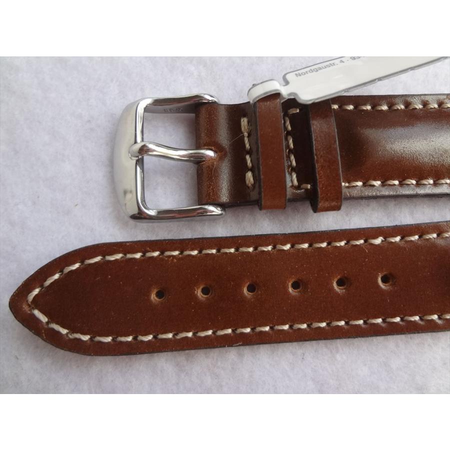 fluco シェル・コードバン 20mm 腕時計ベルト バンド 茶(ネイチャー) Shell Cordovan :awa30414:ECワイド ...