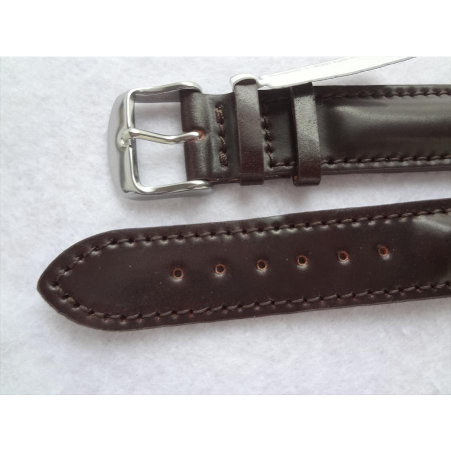 fluco シェル・コードバン 20mm 腕時計ベルト バンド 茶(ダークブラウン) Shell Cordovan : パーツワイド - 通販 ...
