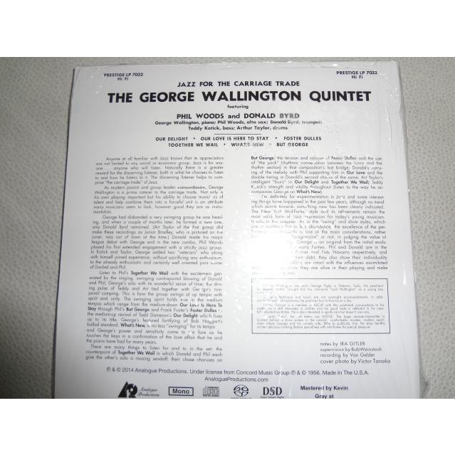 SACD George Wallington Quintet/Jazz For The Carriage Trade : パーツワイド - 通販 - Yahoo!ショッピング
