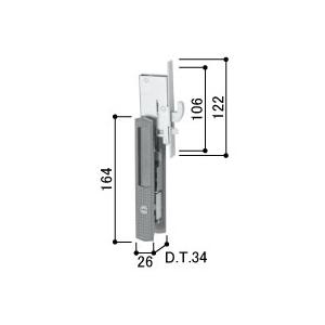 YKK AP HHJ-0503U5 戸先内外締り錠（U5仕様） : パーツワイド - 通販 - Yahoo!ショッピング