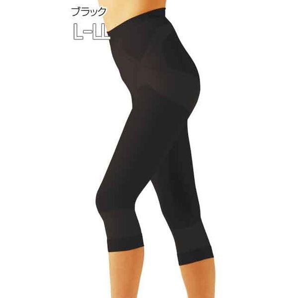 4985697215714 すらっと美脚スリムシェイパー7分丈 ブラック L−LL【キャンセル不可】 セルヴァン 着圧 :ED3049097 ...