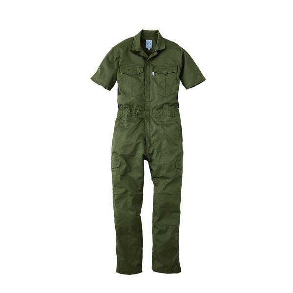 エスケープロダクト 4589708564428 シャドーストライプサマー半袖ツナギ GE−525 C／9 カーキ Lサイズ : 測定器・工具の ...