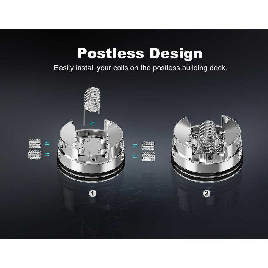 Hellvape Dead Rabbit Mini RDA 20mm ビューティーリング22mm付属 vape rda ベイプ 本体 ...