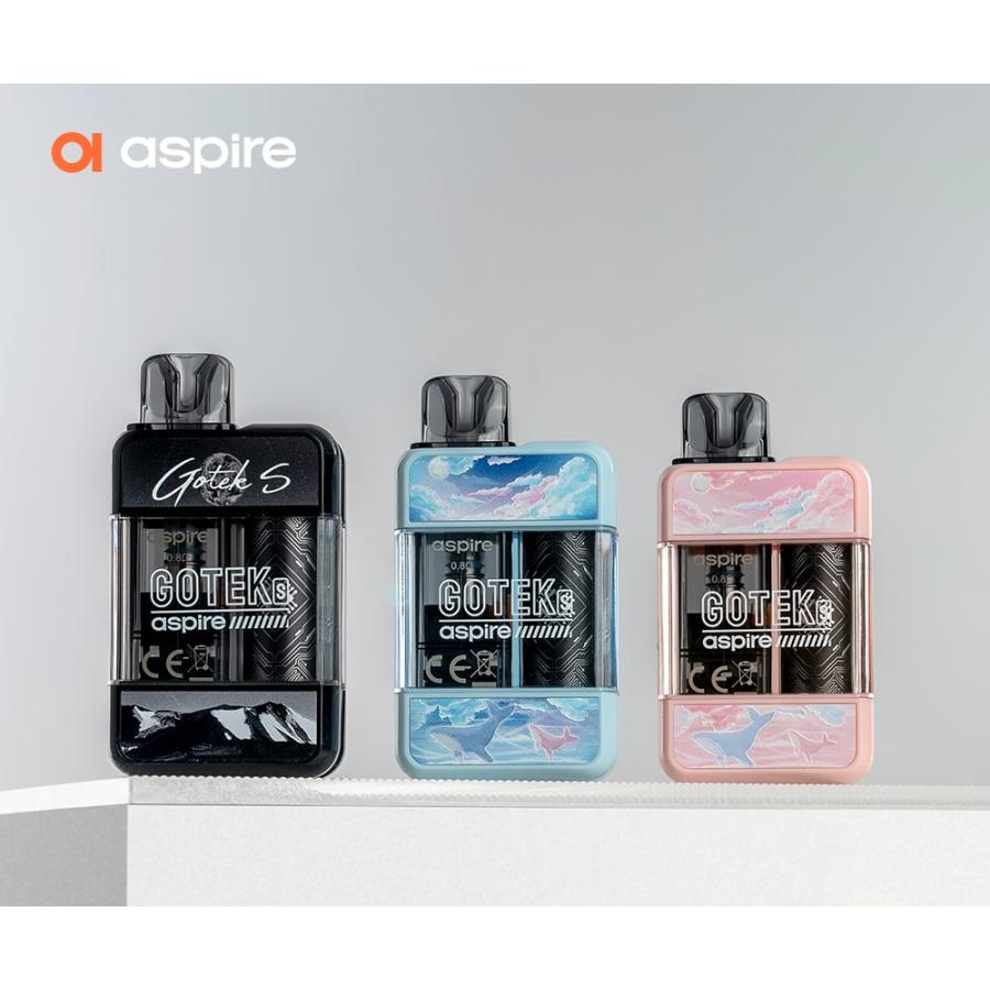 【選べる15mLリキッド1本付き】Aspire Gotek S Pod Kit 650mAh 4.5ml アスパイア ゴーテック エス ゴ ...