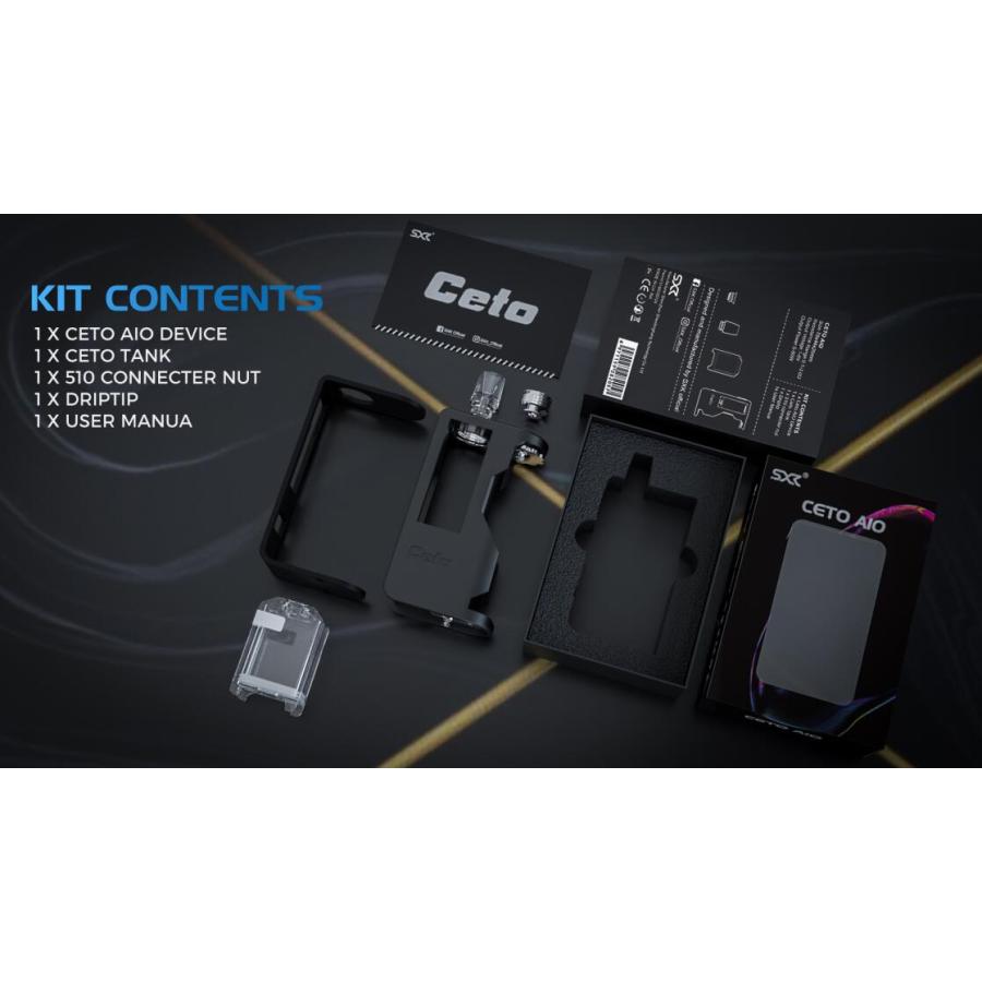 ボロタンク互換 SXK CETO AIO 18650 80W セト ボロ BB互換 テクニカルMOD ボロタンク boro tank [F ...