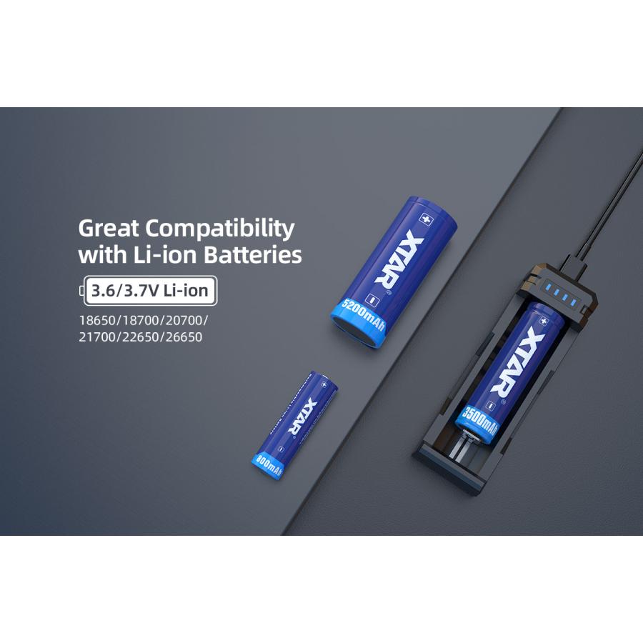 XTAR SC1 充電器 バッテリー バッテリーチャージャー エクスター 電子タバコ ベイプ Battery Charger リチウム [D ...