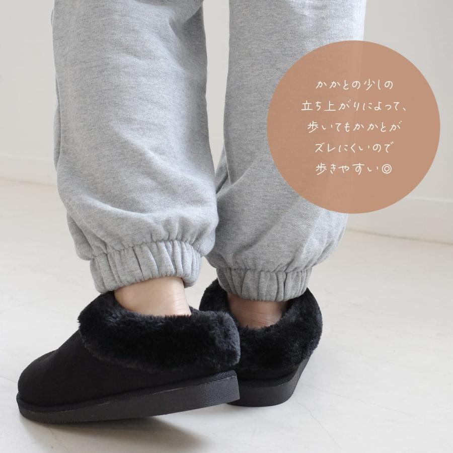 AmiAmi（アミアミ） スリッポン ムートン レディース ボア サボ 暖かい