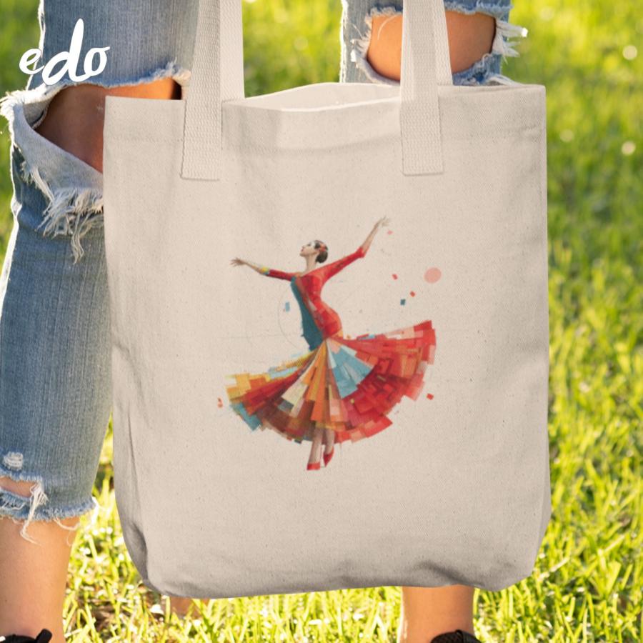 トートバッグ 「鮮やかな色彩ダンス」キャンバス 帆布 a4 縦型 : トートバッグ専門 東京藝大通り江戸捺染 - 通販 - Yahoo!ショッピング