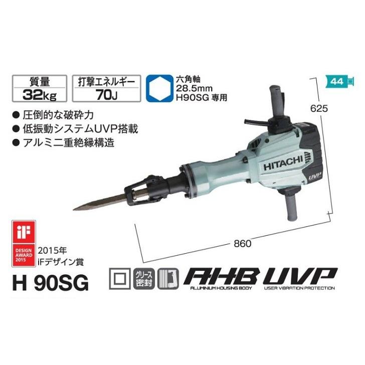日立 新品 HiKOKI H90SG 六角軸ハツリハンマ 単相100V ハイコ−キ : e-道具館 - 通販 - Yahoo!ショッピング