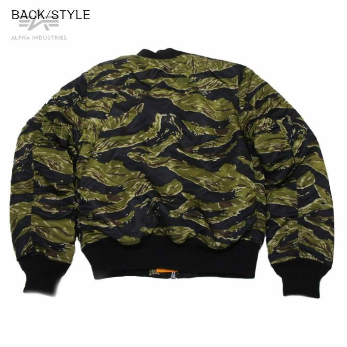 Alpha Industries 送料無料 ALPHA USA版 MA-1 迷彩復刻タイガー Alpha Industries 送料無料 ALPHA USA版 MA-1 迷彩復刻タイガー