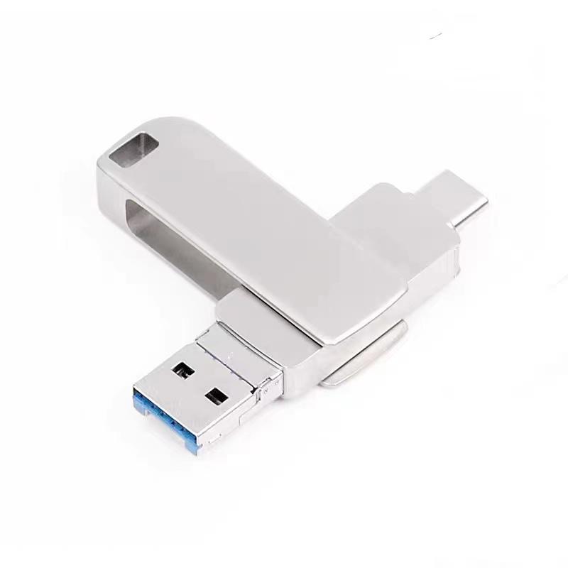USBメモリ 256GB 4in1 USB3.0対応 iPhone Android タブレット PC 外付け フラッシュメモリ スマホ Type-C Lightning USB micro ...