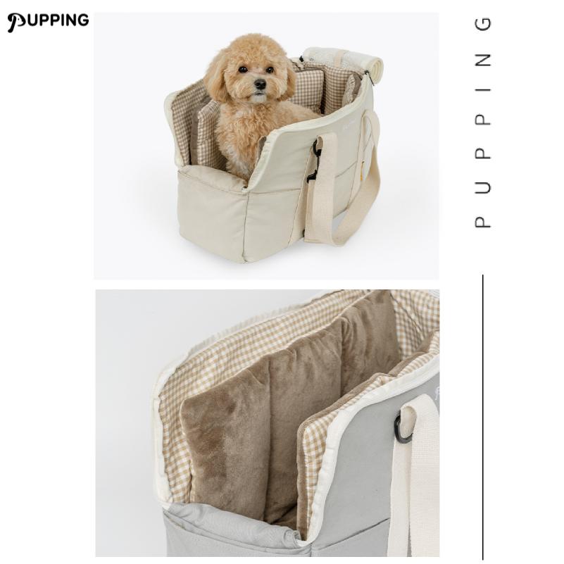 PUPPING インナークッション クッション キャリーバッグ 小型犬 ふわふわ リバーシブル マイクロファイバー 綿 : EFGショップ ...
