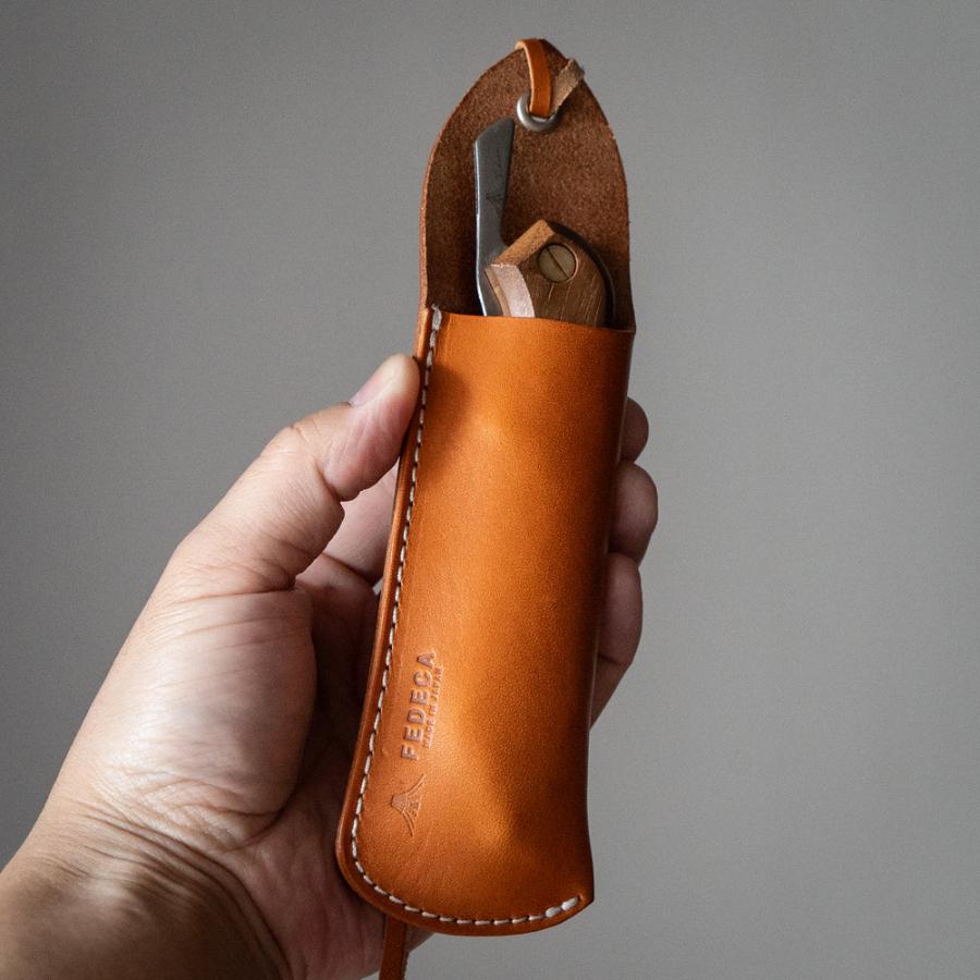 FEDECA Folding Knife Leather Case フェデカ フォールディングナイフ レザーケース 000877 : efim - 通販 - Yahoo!ショッピング