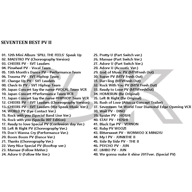 K-POP DVD Seventeen 2024 2nd BEST PV/TV COLLECTION 3枚set - LOVE, MONEY, FAME MAESTRO God Of ...