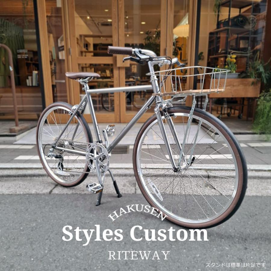 フジ(バイク) 底板Sウッドローバスケット搭載フルカスタム STYLES(スタイルス) RITEWAY（ライトウェイ） クロモリクロスバイク 送料プランB : eハクセン ヤフー店 - 通販 ...