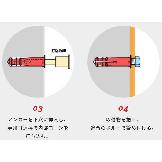 旭化学工業 BIG Anchor ビッグアンカー BA-3/8(W3/8) 20本入 ALC専用めねじアンカー : 機械工具と作業用品のハンシン - 通販 - Yahoo!ショッピング
