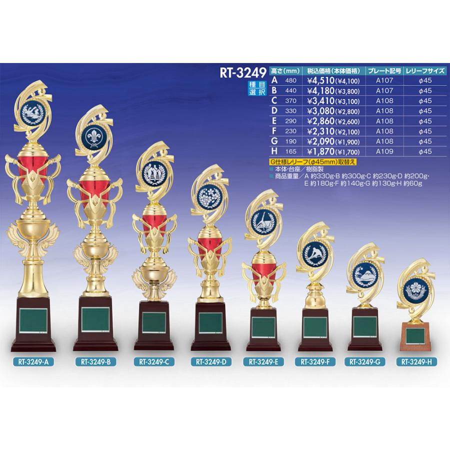 スタンダード トロフィー 2 RT-3249 Cサイズ : 記念品専門店の愛媛記章 - 通販 - Yahoo!ショッピング