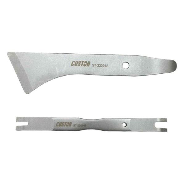 メタルハンディリムーバー 005W-ST-22094 トリムリムプライバー&クリップリフターツールセット 金属製クリップクランプツール : エ ...