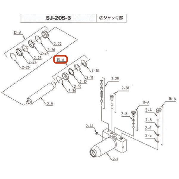 [メーカー直送品] マサダ ガレージジャッキSJ-20S-3用パーツ【 ラムOリングセット 】 20S-13-A : エヒメマシン Yahoo!ショッピング店 - 通販 - Yahoo!ショッピング