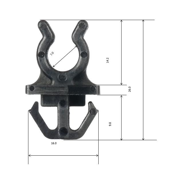 ムーブオン ハスラー用クリップ 10個入 純正品番09403-07306対応 (4006-CSW-081)(4940995884291) 車 ...