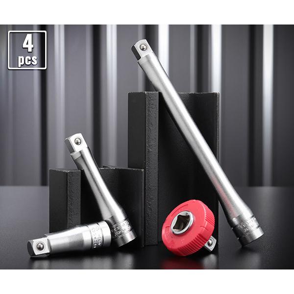 KTC BE3-4PQ エクステンションバー + クイックスピンナ 4点セット (BE3-050,075,150,BE3-Q) 差込角9.5mm(9.5sq.)(3/8) エヒメマシン ...