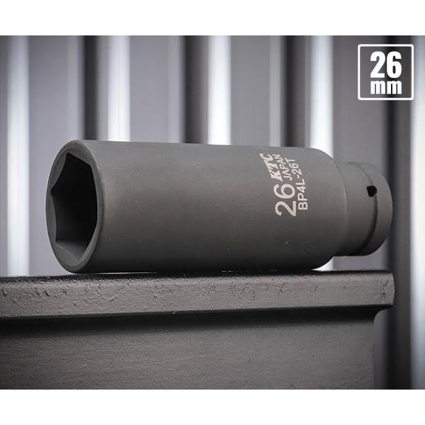 KTC BP4L-26T サイズ26mm 12.7sq.インパクトレンチ用薄肉ディープソケット : エヒメマシン Yahoo!ショッピング店 - 通販 - Yahoo!ショッピング