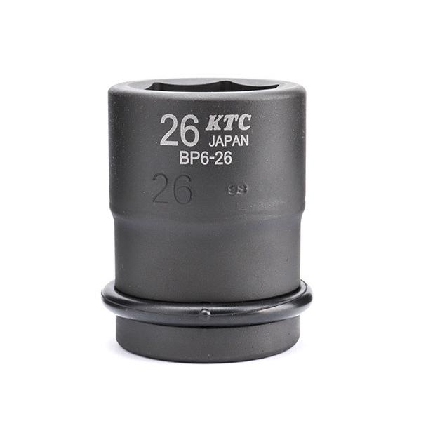 KTC 19.0sq.インパクトレンチ用ソケット（標準）ピン・リング付 BP6-26P : エヒメマシン Yahoo!ショッピング店 - 通販 - Yahoo!ショッピング