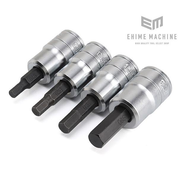 KTC BT3-S-4P2 9.5sq. ショートヘキサゴンビットソケット4点セット (BT3-04S,05S,06S,08S) :bt3-s-4p2:EHIME MACHINE 1号店 ...