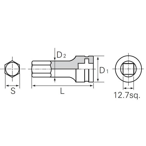 KTC (12.7SQ)インパクト用ヘキサゴンレンチ (BTP4-10AP)(4989433173214) 京都機械工具 : エヒメマシン Yahoo!ショッピング店 - 通販 - Yahoo ...