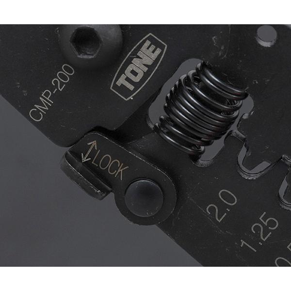 TONE 手動圧着工具 電工ペンチ 全長220mm (CMP-200)(4953488384437) トネ : エヒメマシン Yahoo!ショッピング店 - 通販 - Yahoo!ショッピング