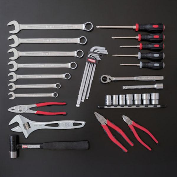 TONE 整備用工具セット シャッター付サービスボードセット新ハーフボードC50B仕様 36点セット (CS410)(4953488300932) トネ : エヒメマシン Yahoo ...