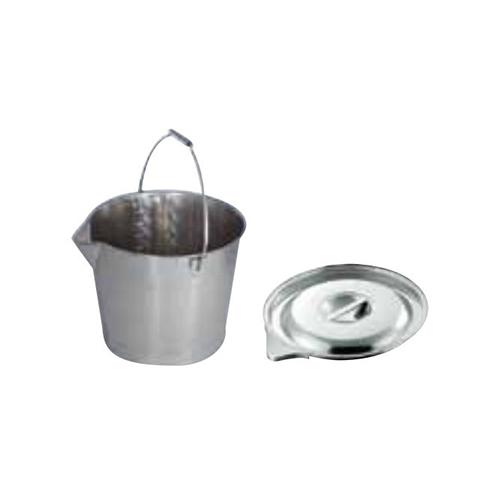 エスコ 20L 口付バケツ・フタ付キ(ステンレス製) EA508S-28 ESCO :ea508s-28:エヒメマシン Yahoo!ショッピング店 - 通販 - Yahoo!ショッピング