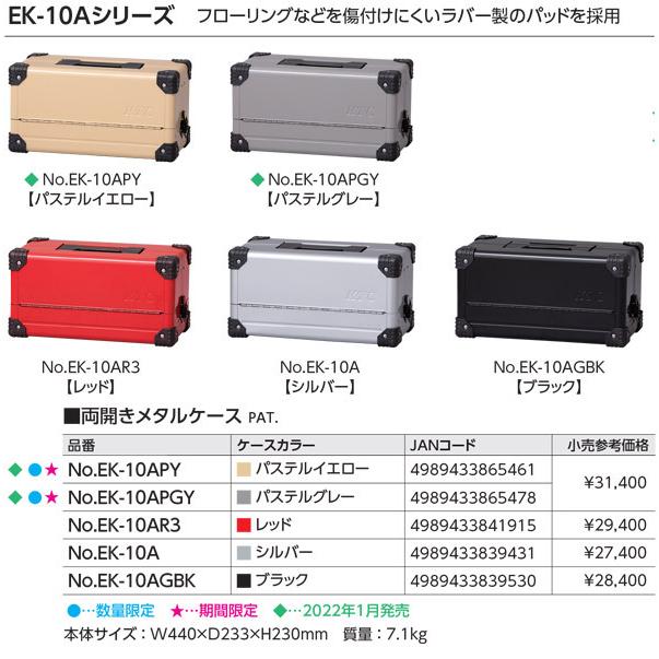 即納 KTC 両開きメタルケース メタリックシルバー EK-10A 工具箱 SK SALE 2022 SKセール :ek-10a:EHIME MACHINE - 通販 - Yahoo!ショッピング