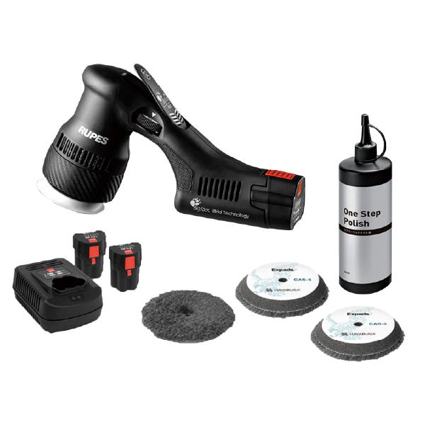 ルペス HLR75-GHK ガラス&ヘッドライト クリーニングキット 塗装磨き兼用 HLR75 RUPES 充電式ダブルアクションポリッシャー ...