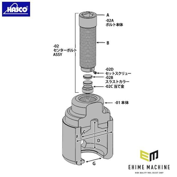 ハスコー セットスクリュー M3×3L (JF-401ZM-02D)(4940995549879) JF-401Zシリーズ ZS/ZM/ZF ...