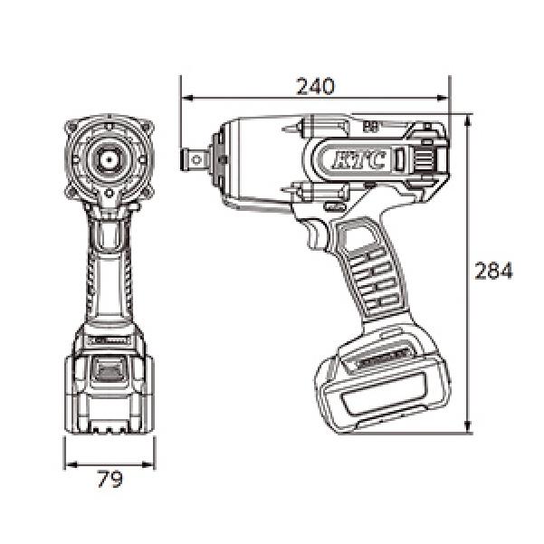 KTC 19.0sq. コードレストルクリミット インパクトレンチセット JTAE682 1100N・m コードレス充電式電動インパクトレンチ :jtae682:エヒメマシン Yahoo ...