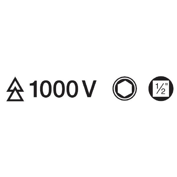 KNIPEX 日本正規品 クニペックス (1/2SQ)絶縁ソケット 1000V (9847-17)(4003773020967) 業務向け ...