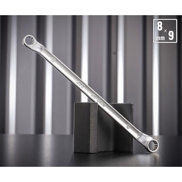 KTC 【ワケあり特価品】(状態A) M5-0809-001-31013 ロングめがねレンチ サイズ8x9mm 全長174mm 京都機械工具 ...