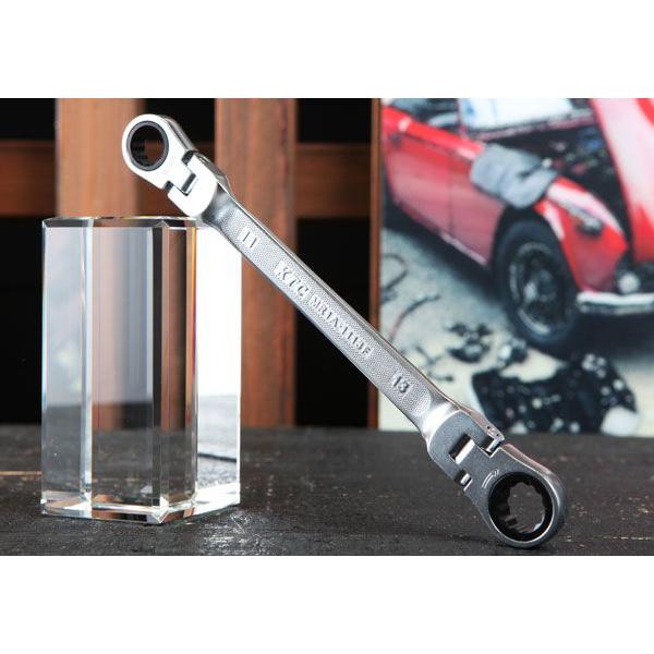 KTC ラチェットめがねレンチ（両頭型首振りタイプ） MR1A-1113F : エヒメマシン Yahoo!ショッピング店 - 通販 - Yahoo!ショッピング