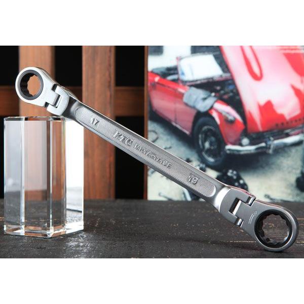 KTC ラチェットめがねレンチ（両頭型首振りタイプ） MR1A-1719F : エヒメマシン Yahoo!ショッピング店 - 通販 - Yahoo!ショッピング