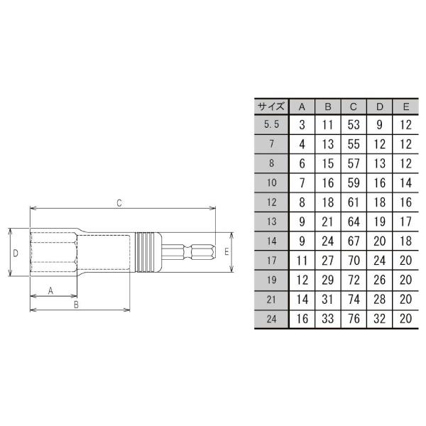 Tajima タジマ SDソケットショート 13mm 6角 TSK-SD13S-6K : エヒメマシン Yahoo!ショッピング店 - 通販 - Yahoo!ショッピング