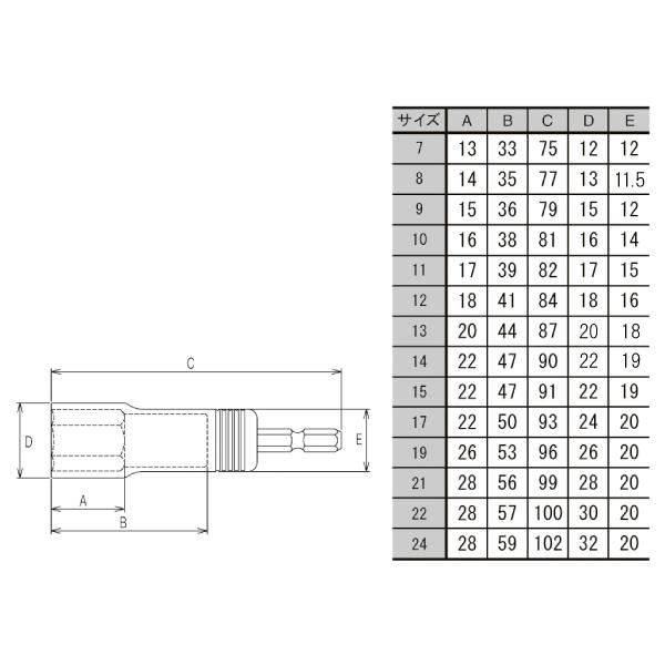 タジマ SDソケット 15mm 6角 TSK-SD15-6K :mt22-tsk-sd15-6k:EHIME MACHINE 1号店 - 通販 - Yahoo!ショッピング