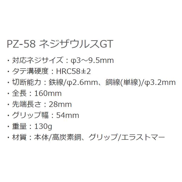 エンジニア ENGINEER 超進化系ネジザウルスGT ネジ外しペンチ PZ エンジニア ENGINEER 超進化系ネジザウルスGT ネジ外しペンチ PZ